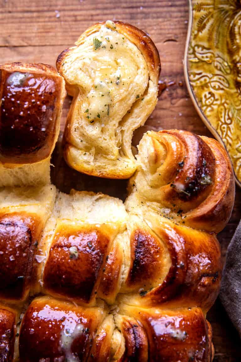 Salted Sage Honey Butter Brioche Rolls. - Half Baked Harvest