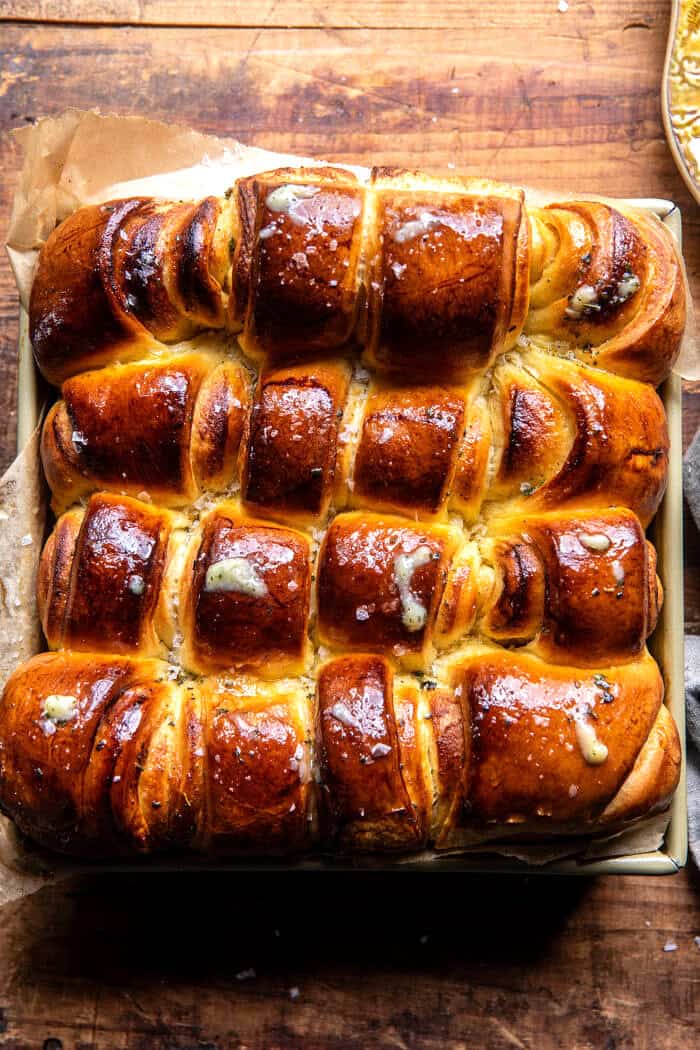Salted Sage Honey Butter Brioche Rolls. - Half Baked Harvest