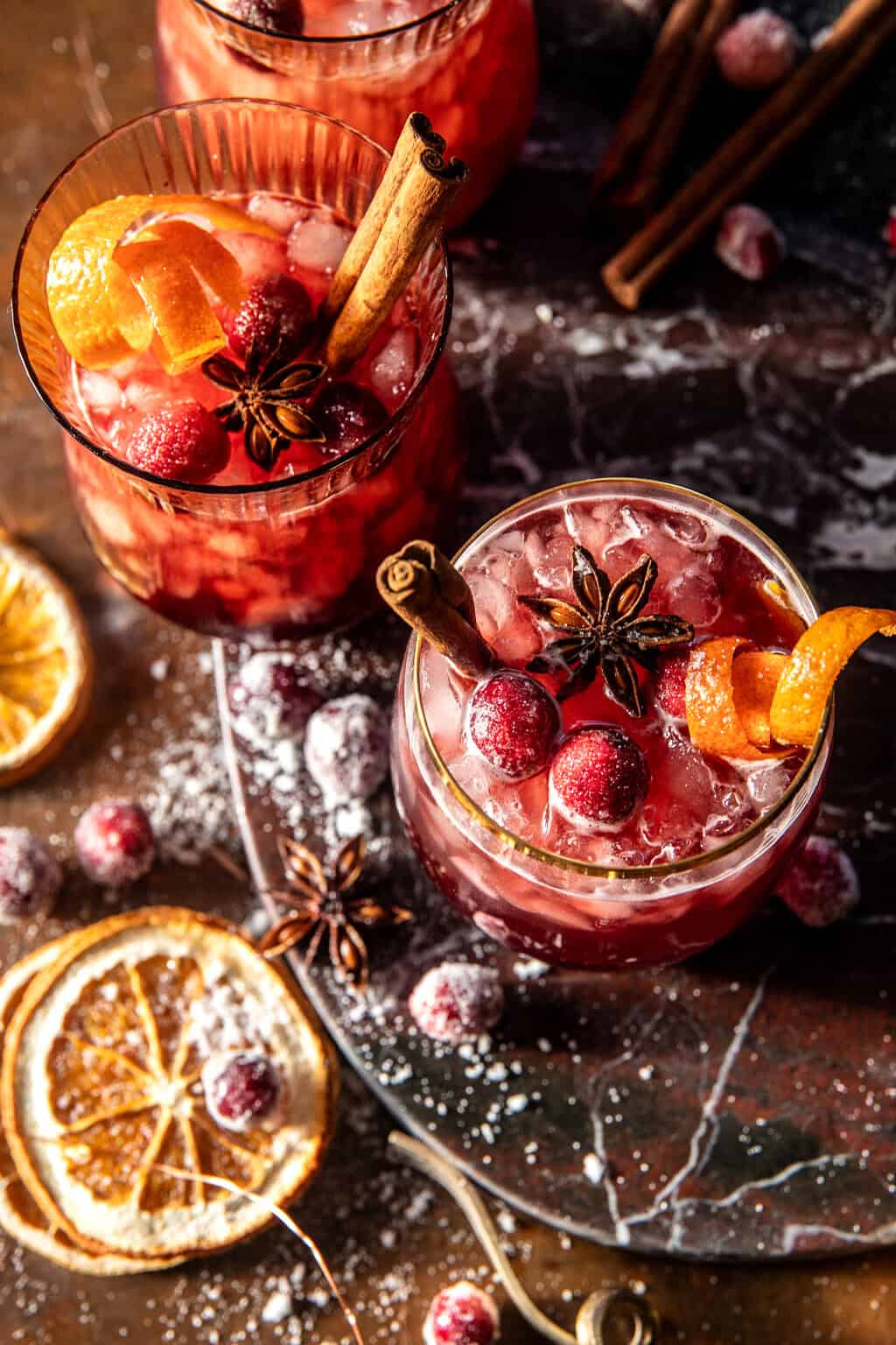 Thanksgiving Cranberry Cobbler Punch. - Half Baked Harvest