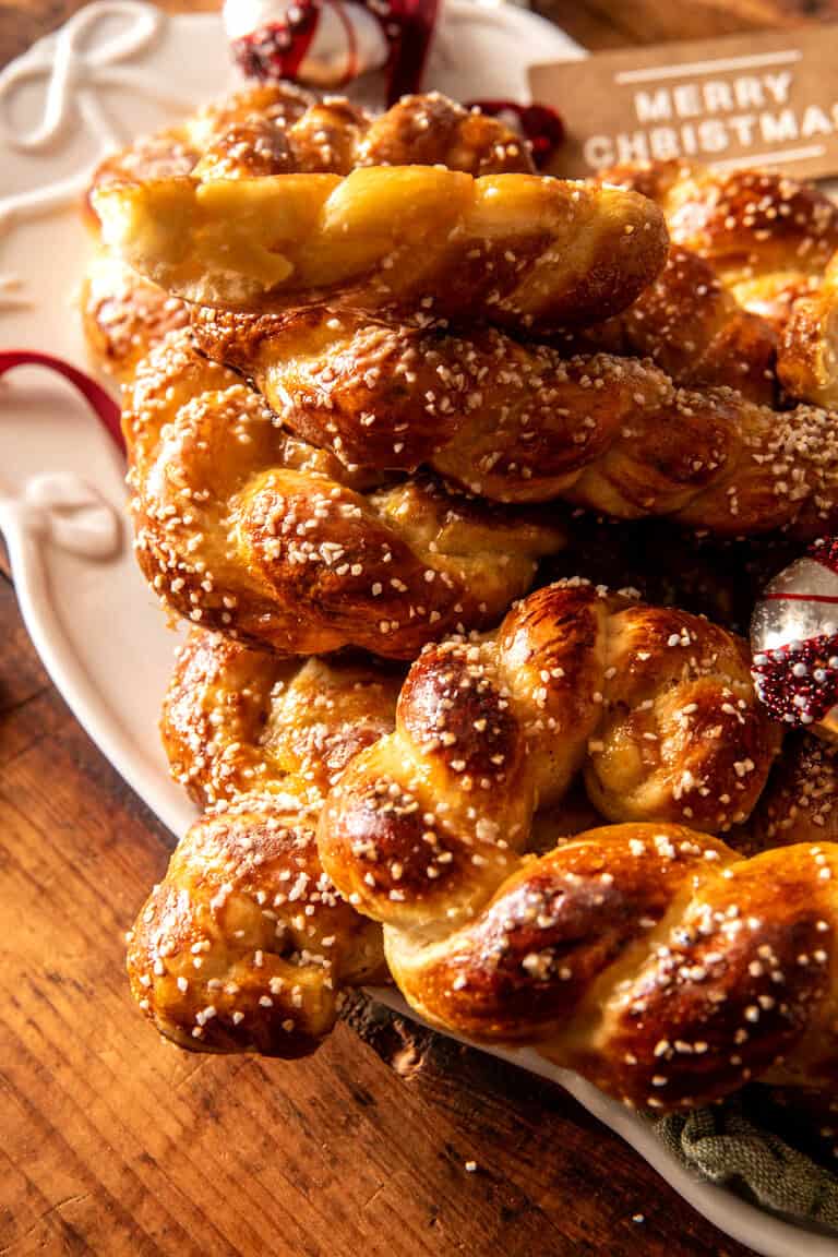 Honey Butter Soft Pretzel Candy Canes. - Half Baked Harvest