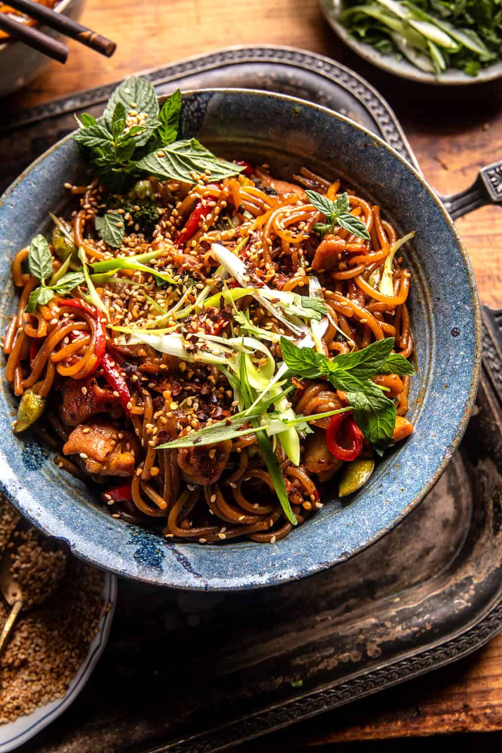 20 Minute Honey Garlic Chicken Udon Noodles. - Half Baked Harvest