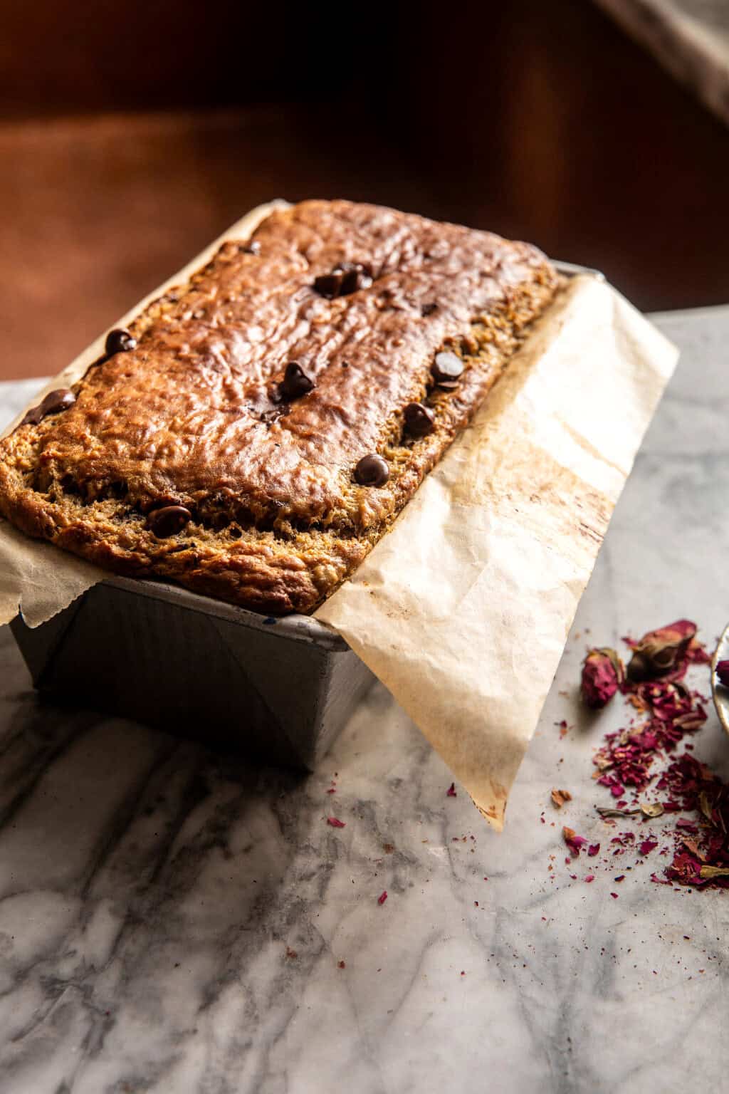 Chocolate Chunk Greek Yogurt Banana Bread. - Half Baked Harvest