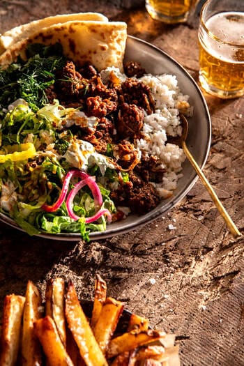 25 Minute Tzatziki Gyro Rice Bowls. - Half Baked Harvest