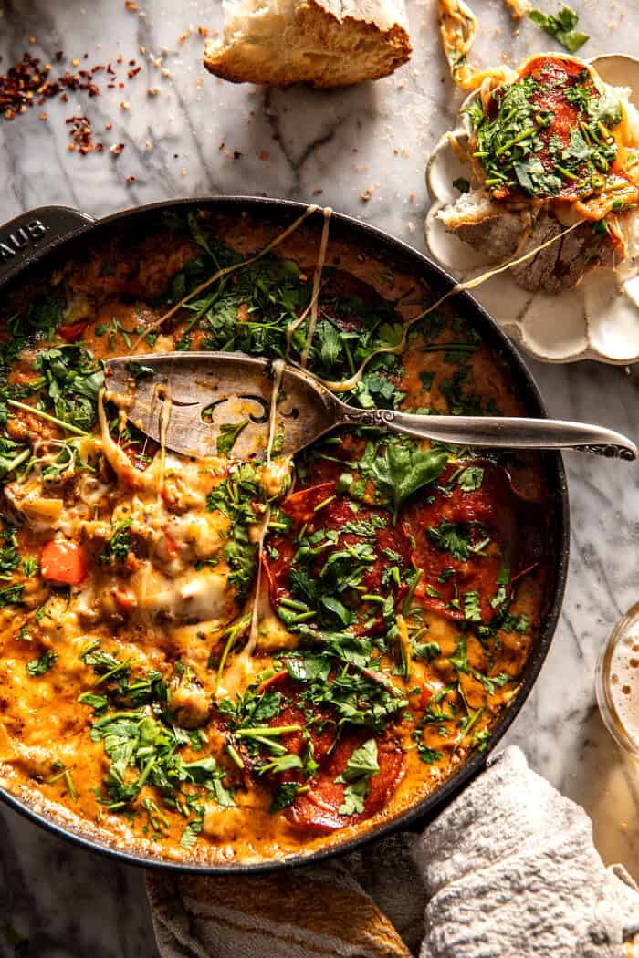 Sloppy Hot Italian Cheese Dip. - Half Baked Harvest