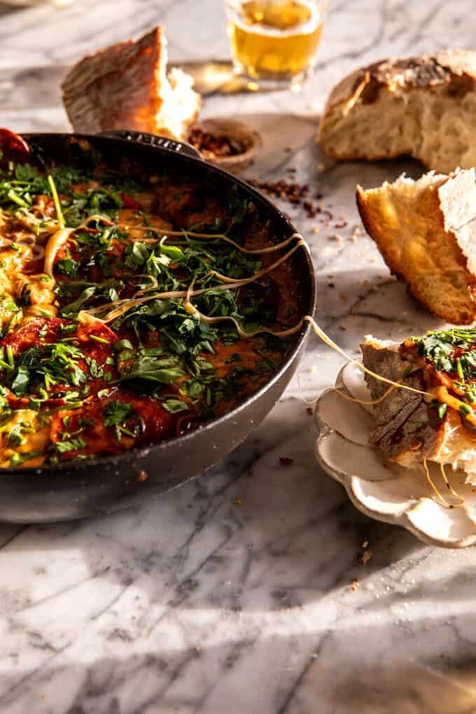 Sloppy Hot Italian Cheese Dip. - Half Baked Harvest