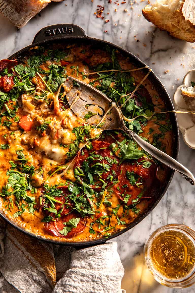 Sloppy Hot Italian Cheese Dip. - Half Baked Harvest