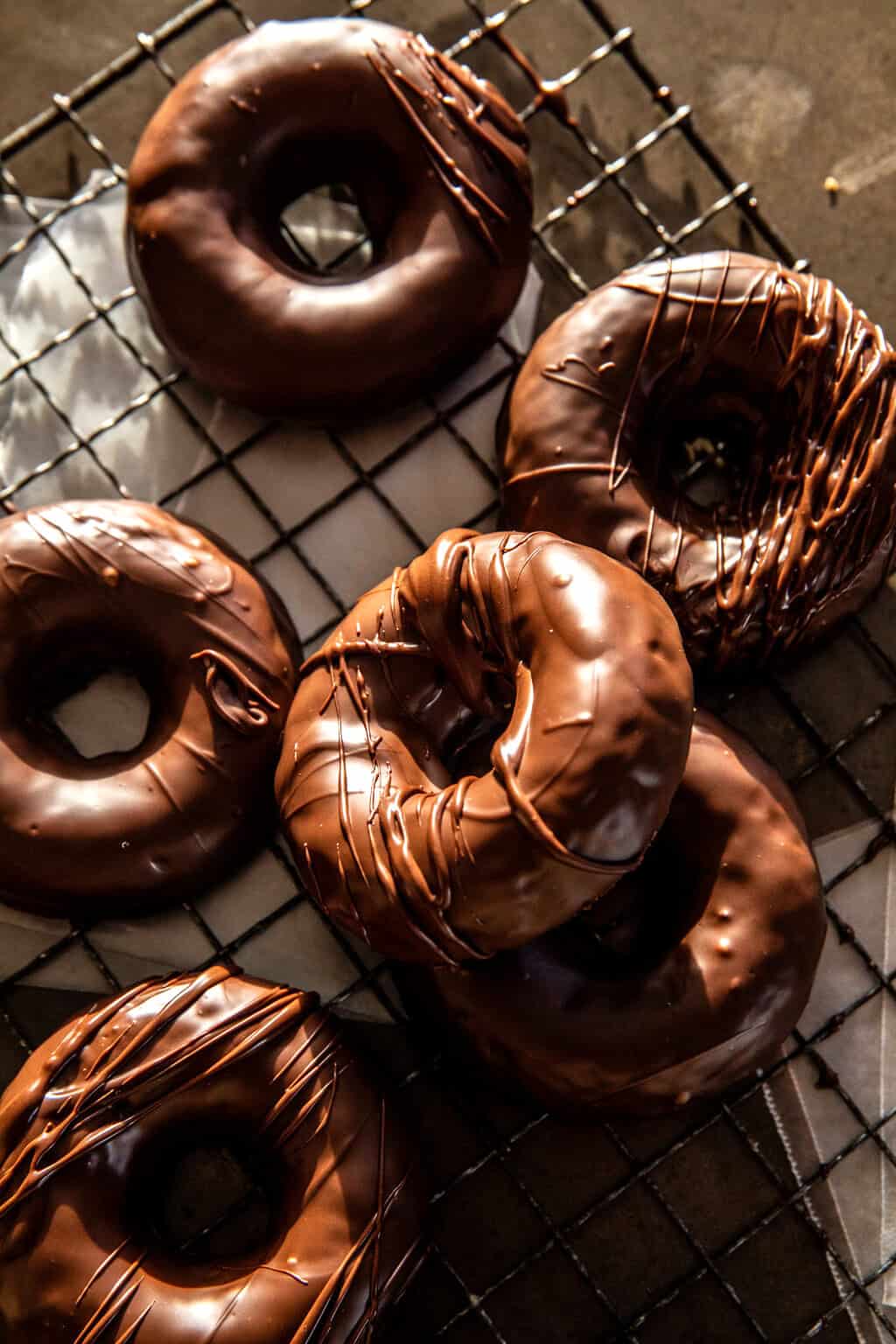 Homemade Baked Frosted Chocolate Donuts. - Half Baked Harvest