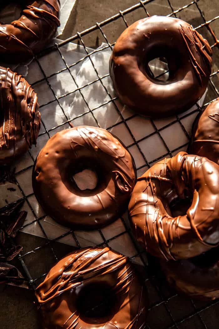 Homemade Baked Frosted Chocolate Donuts. - Half Baked Harvest