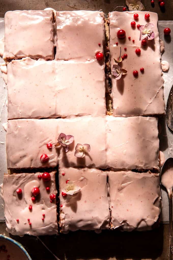 Strawberry Poptart Sheet Cake. - Half Baked Harvest