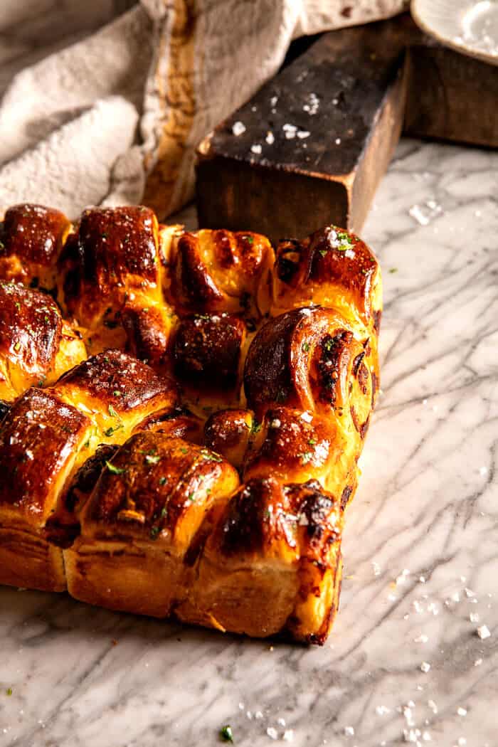 Salted Honey Butter Cheddar Brioche Rolls. - Half Baked Harvest