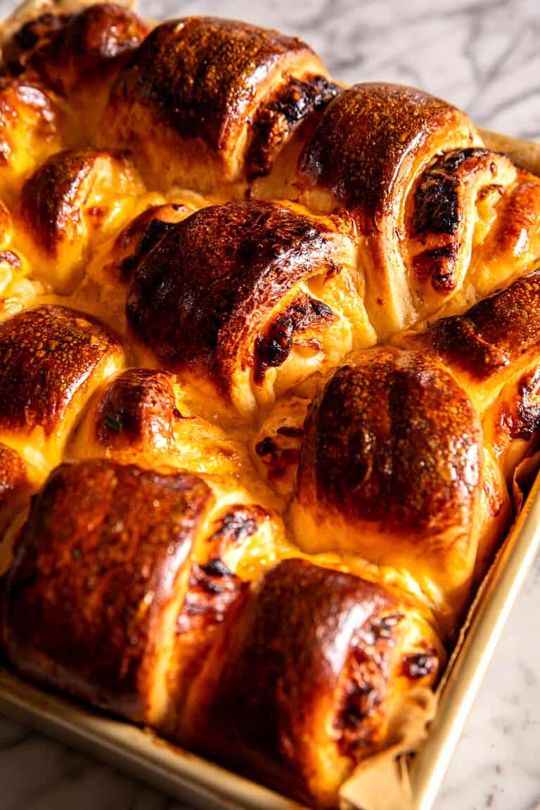 Salted Honey Butter Cheddar Brioche Rolls. - Half Baked Harvest