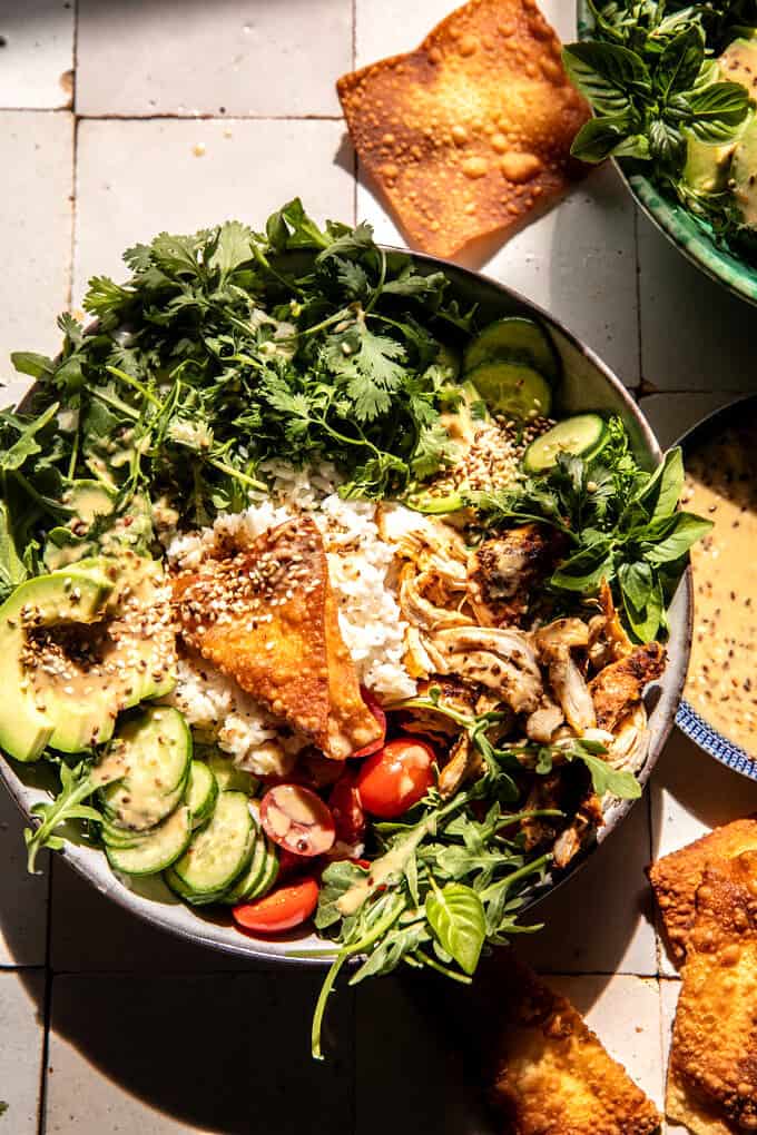 20 Minute Miso Sesame Chicken Bowls. - Half Baked Harvest