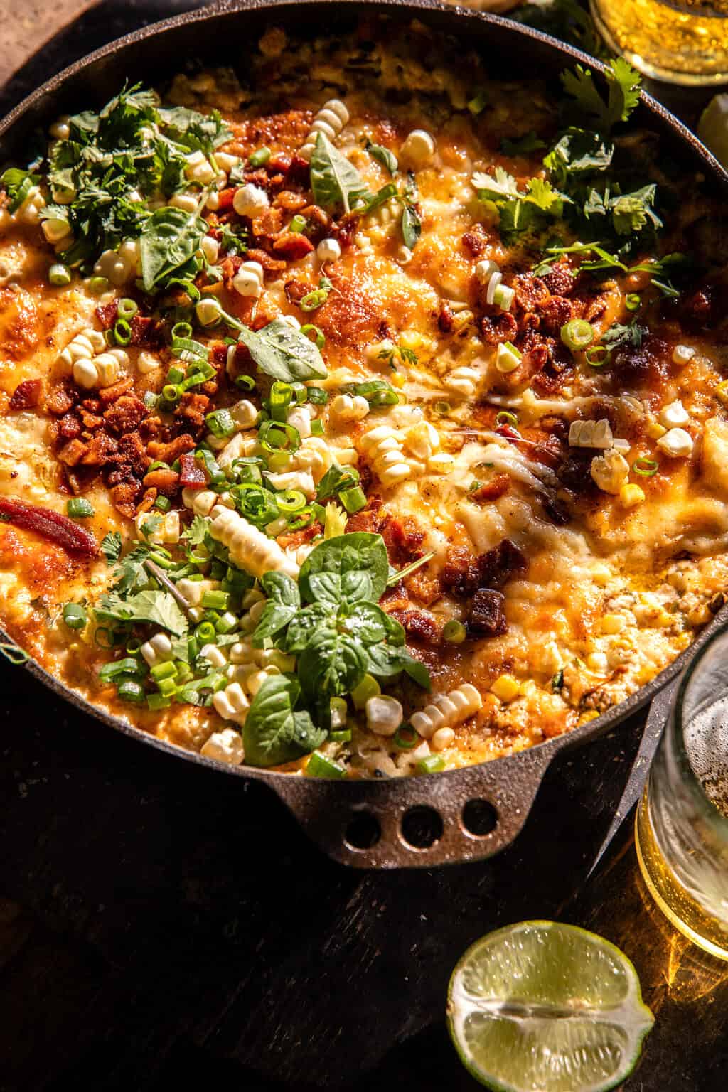 Hot Bacon Corn Dip. - Half Baked Harvest