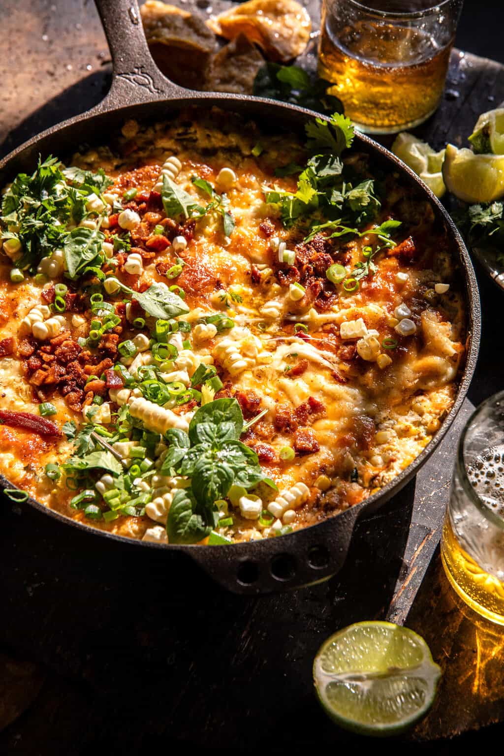 Hot Bacon Corn Dip. - Half Baked Harvest