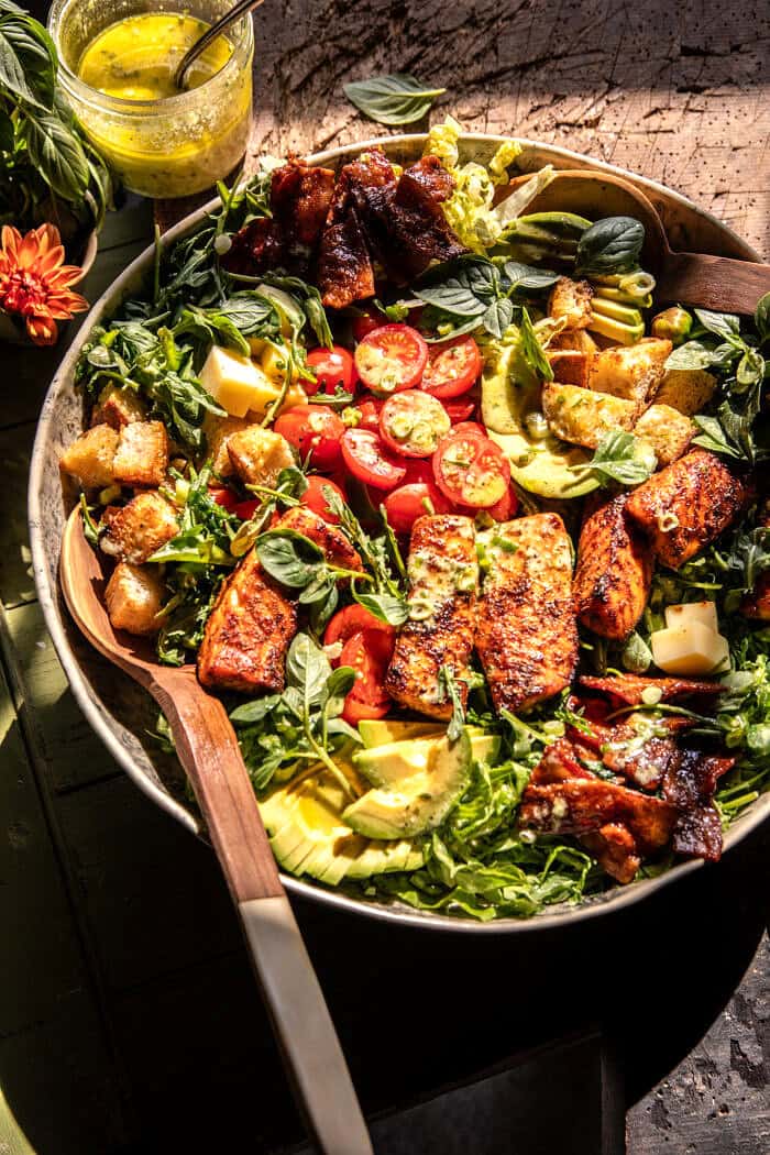 Salmon Club Salad. - Half Baked Harvest