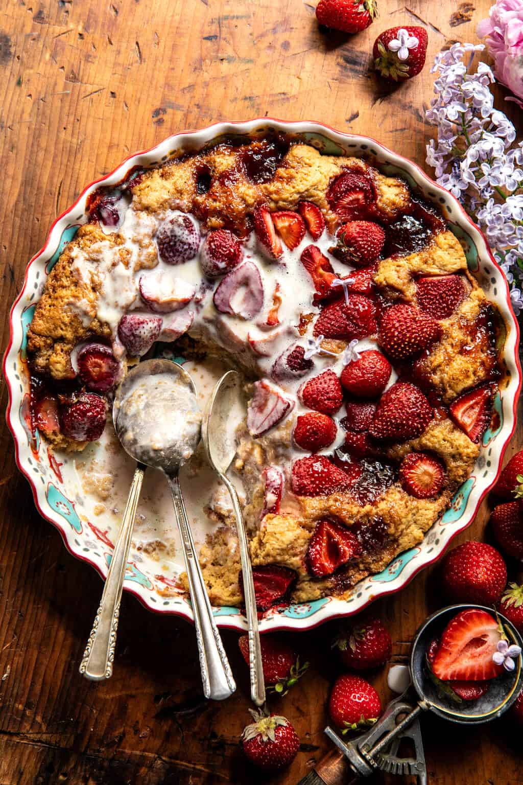 Easy Strawberry Spoon Cake. - Half Baked Harvest