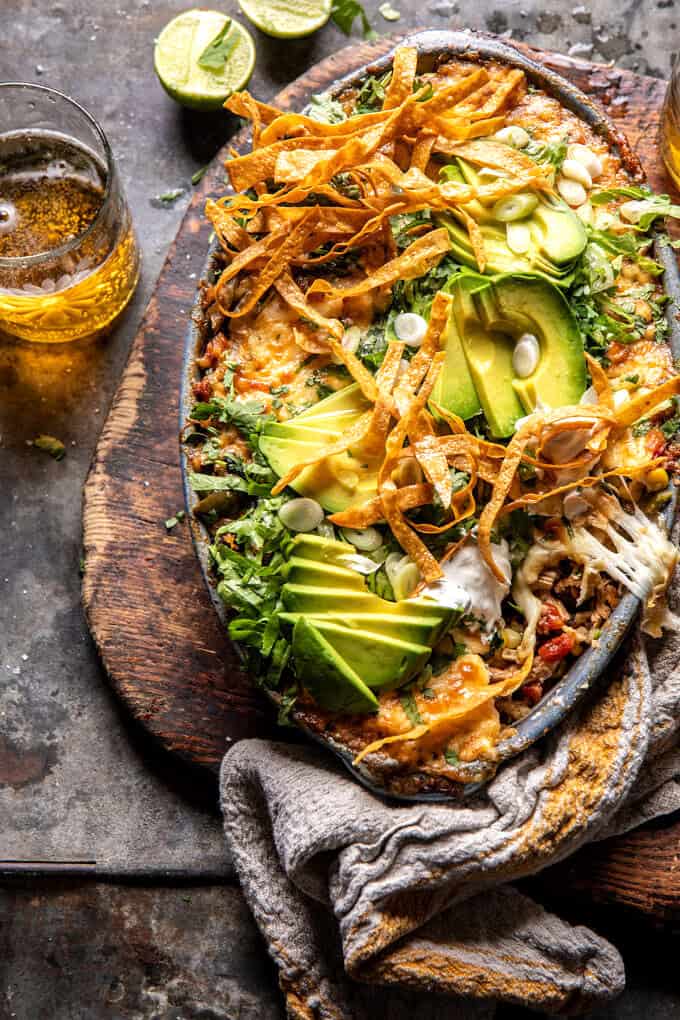 Mix and Bake Chicken Taco Casserole. - Half Baked Harvest