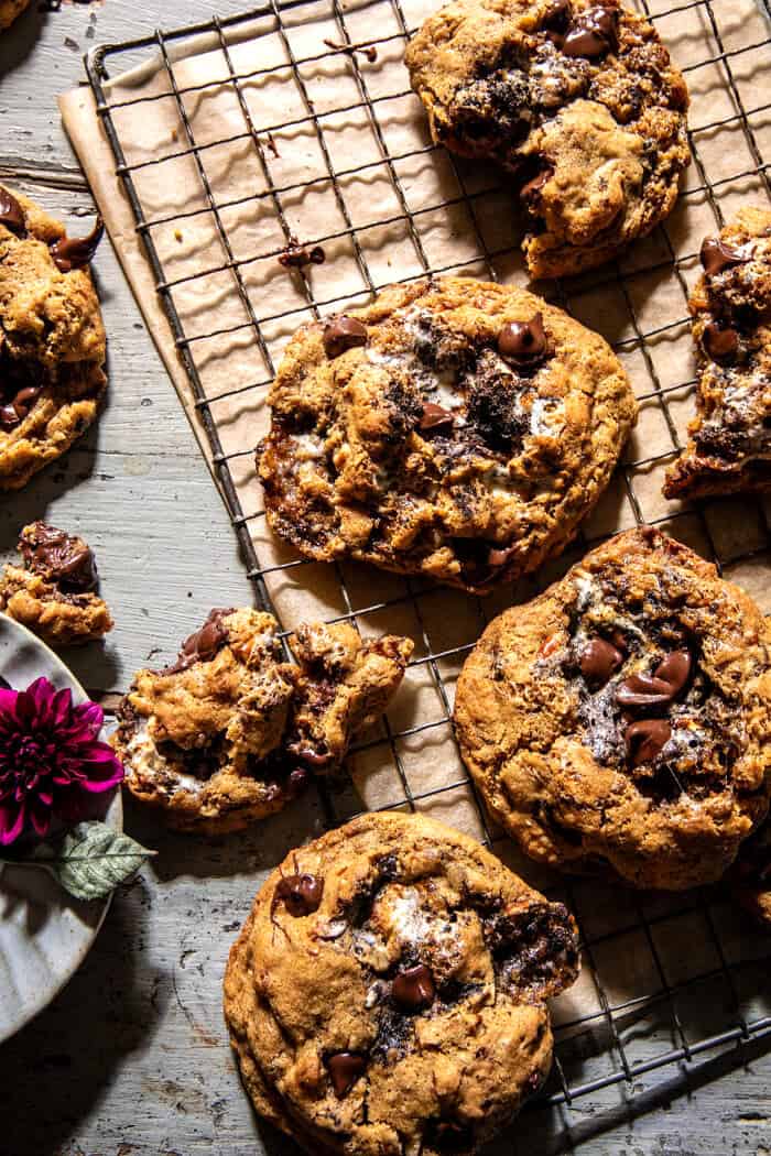 Toasted Marshmallow Mashup Cookies. - Half Baked Harvest