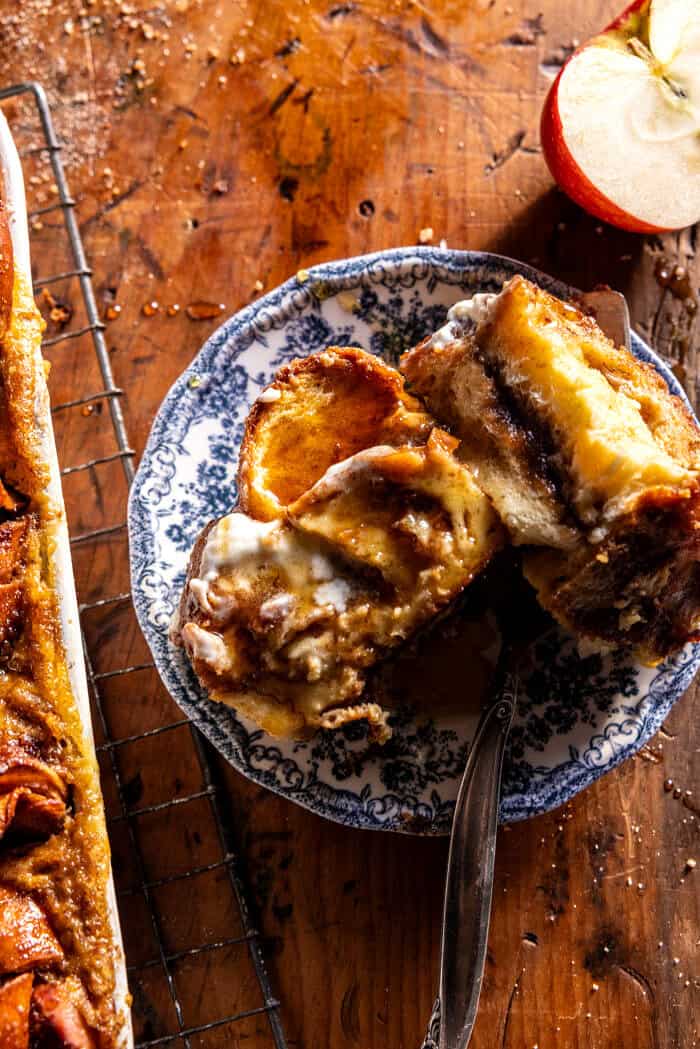 Baked Cinnamon Apple Butter French Toast. - Half Baked Harvest