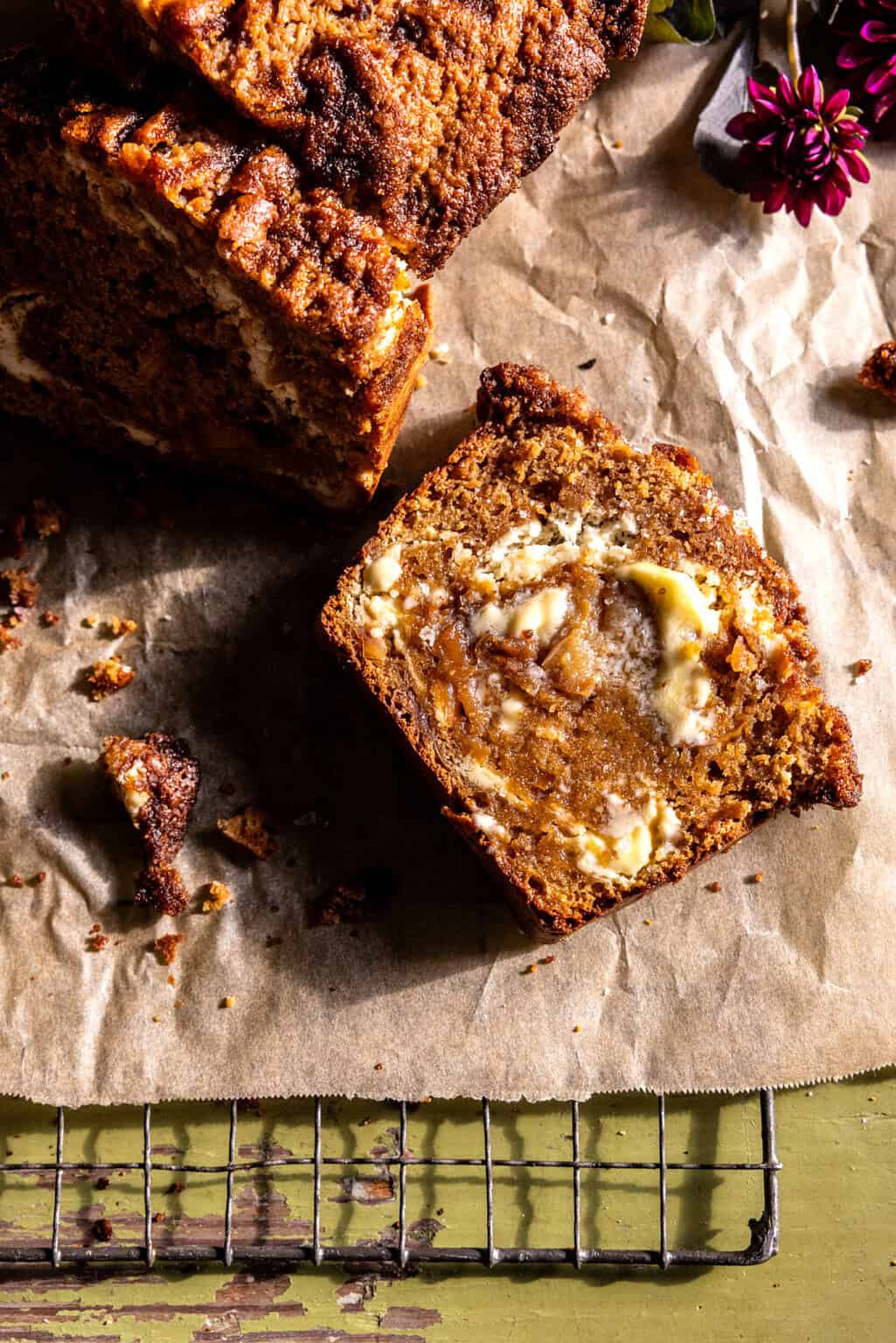 Chai Spiced Apple Butter Muffin Bread. - Half Baked Harvest