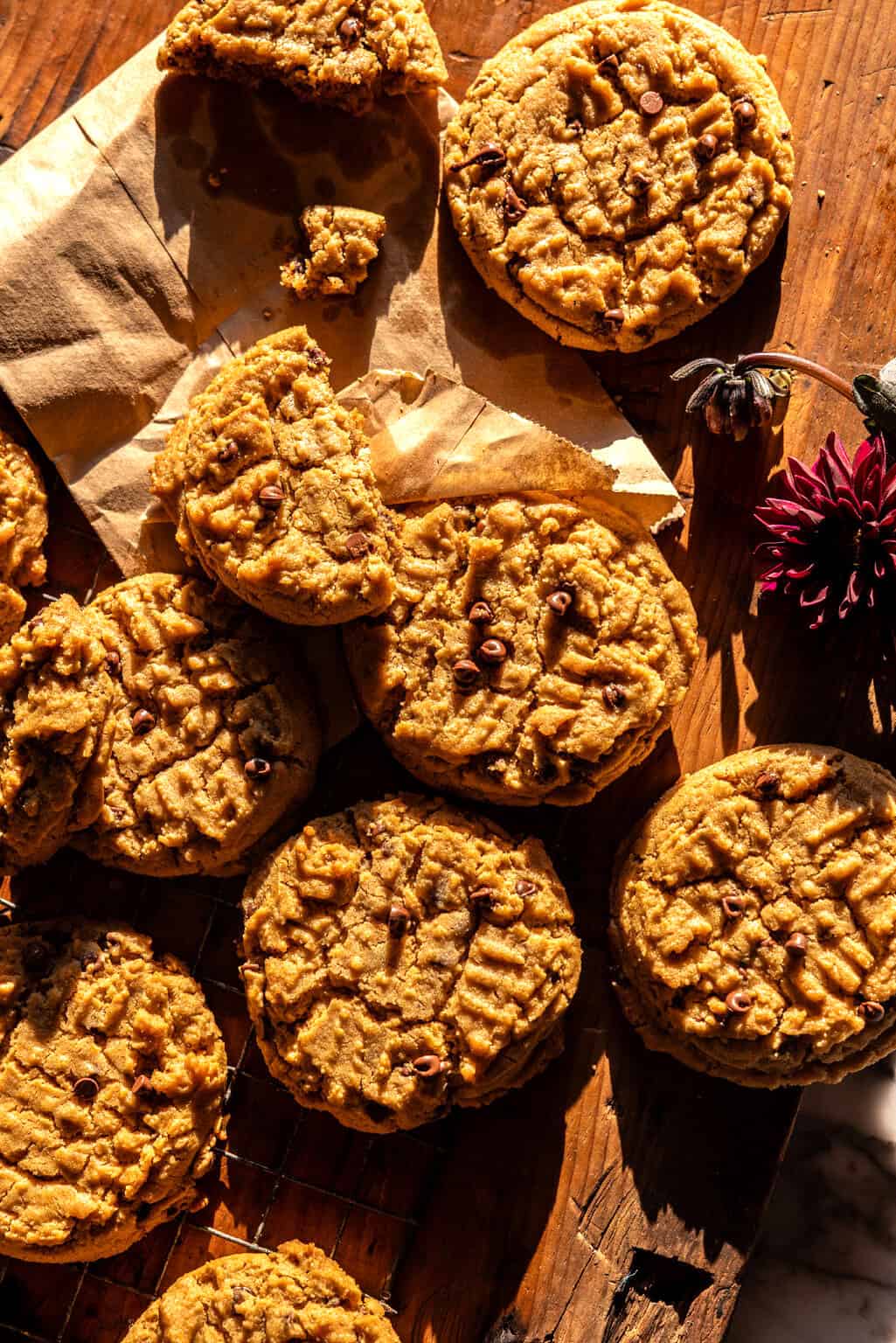 Lunch Lady Peanut Butter Chip Cookies. - Half Baked Harvest