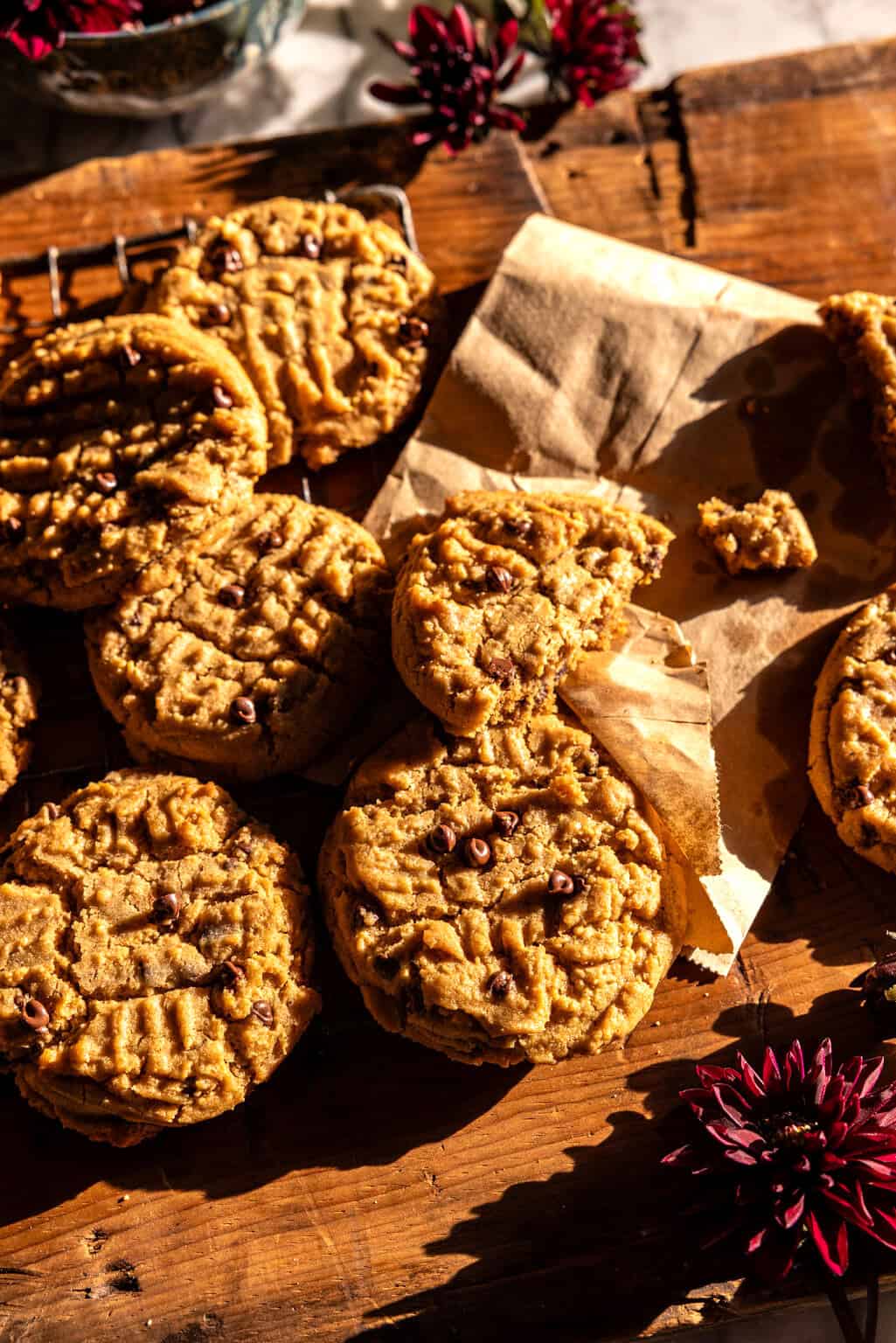 Lunch Lady Peanut Butter Chip Cookies. - Half Baked Harvest