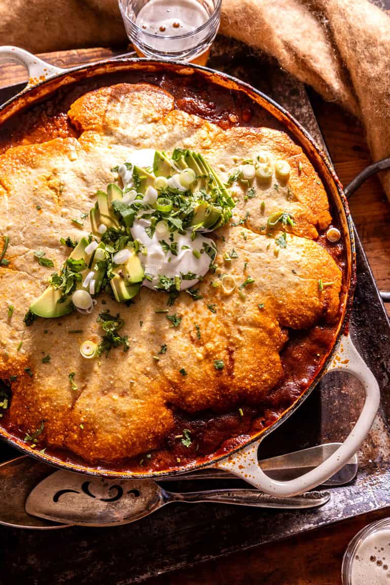 Chili Cornbread Casserole. - Half Baked Harvest