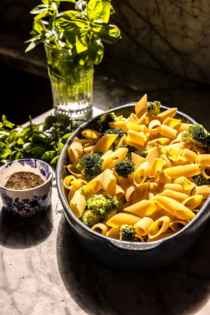 Dump + Bake Chicken Alfredo Noodle Casserole. - Half Baked Harvest
