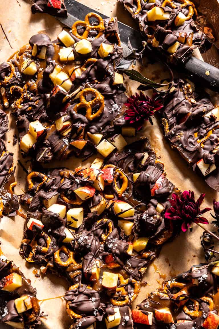 Salted Chocolate Caramel Apple Bark. - Half Baked Harvest