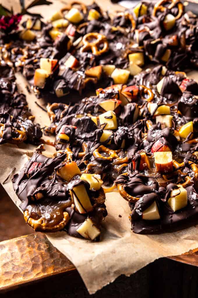 Salted Chocolate Caramel Apple Bark. - Half Baked Harvest
