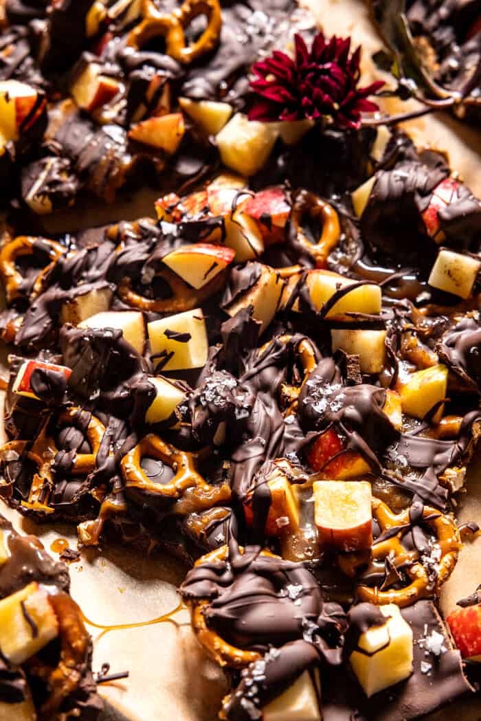 Salted Chocolate Caramel Apple Bark. - Half Baked Harvest