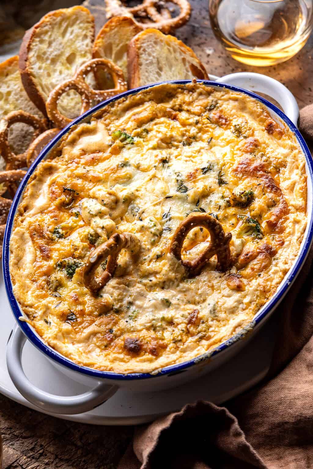 Broccoli Cheddar Dip. - Half Baked Harvest