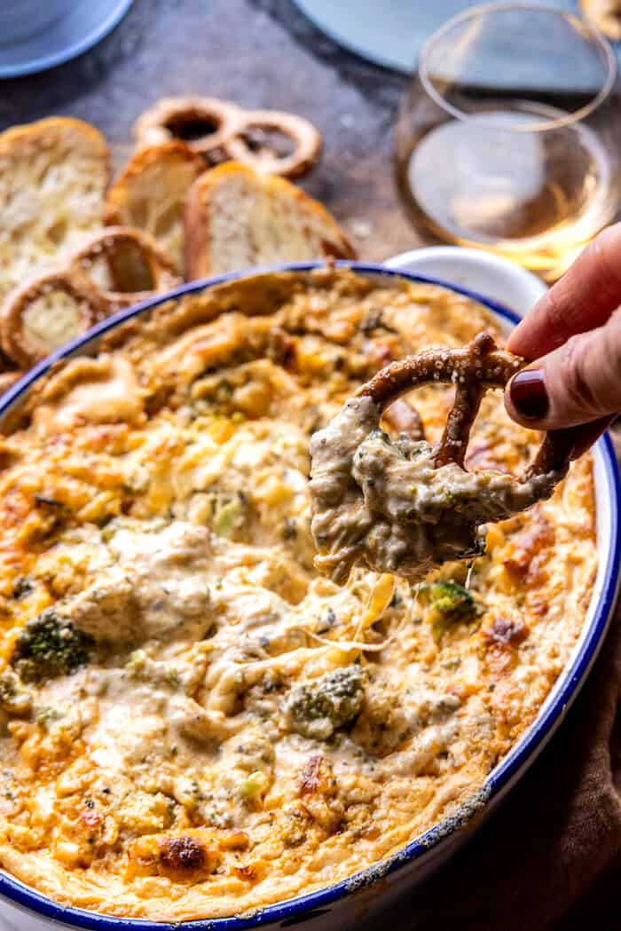Broccoli Cheddar Dip. - Half Baked Harvest