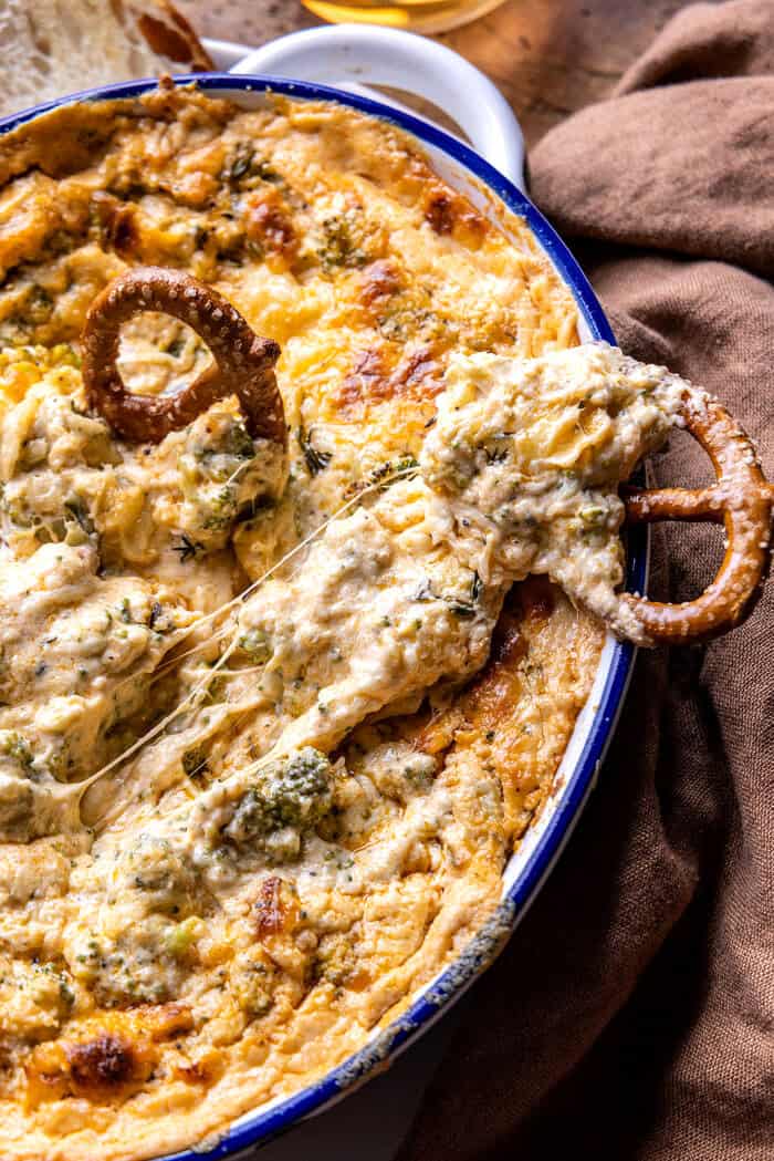 Broccoli Cheddar Dip. - Half Baked Harvest