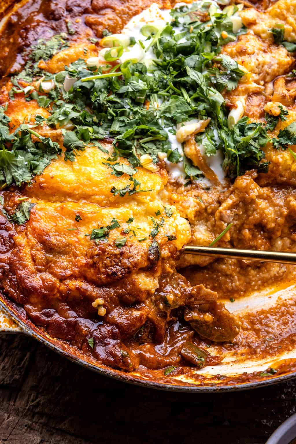 Creamy Chicken Tamale Pie. - Half Baked Harvest