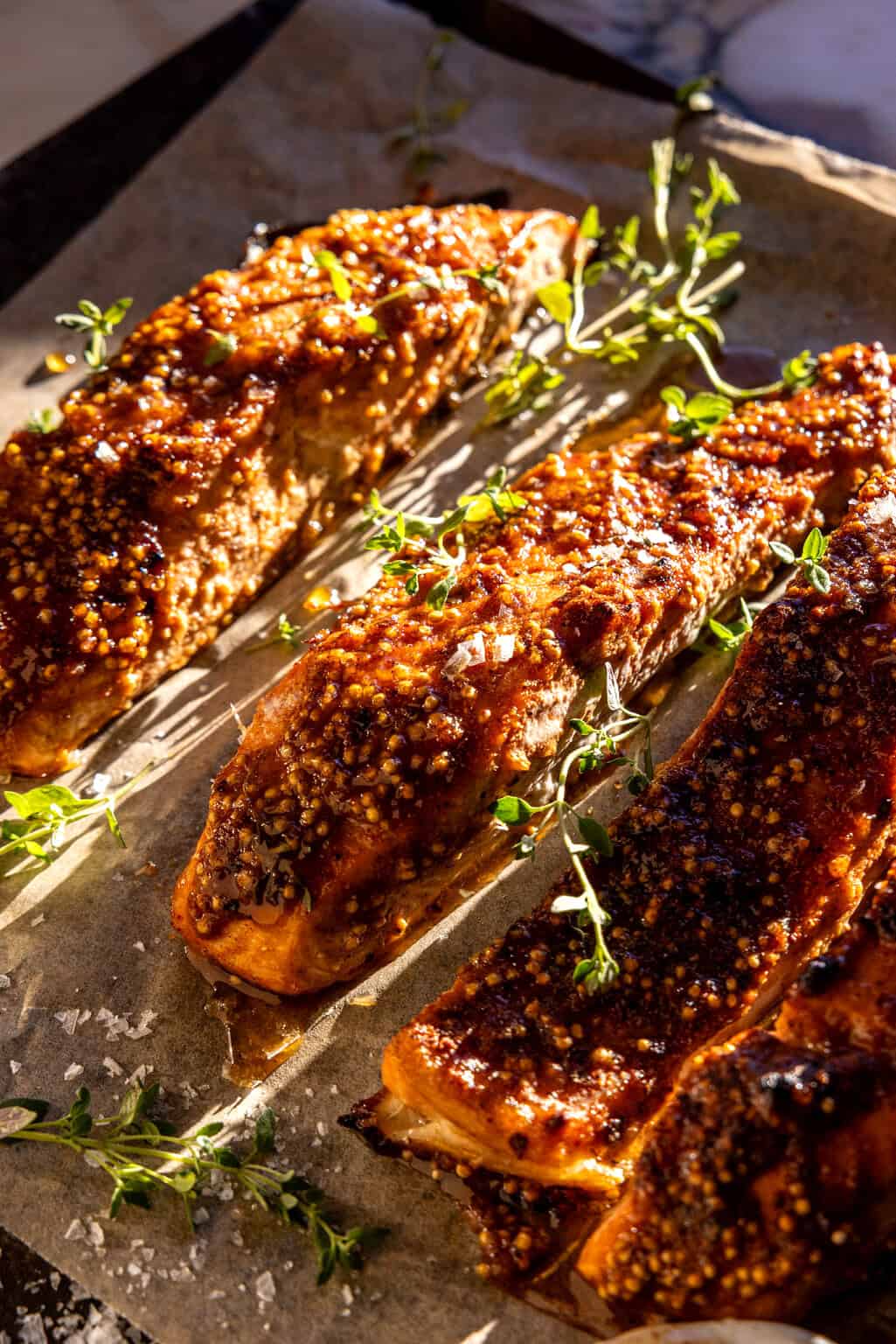 20 Minute Honey Mustard Salmon. - Half Baked Harvest