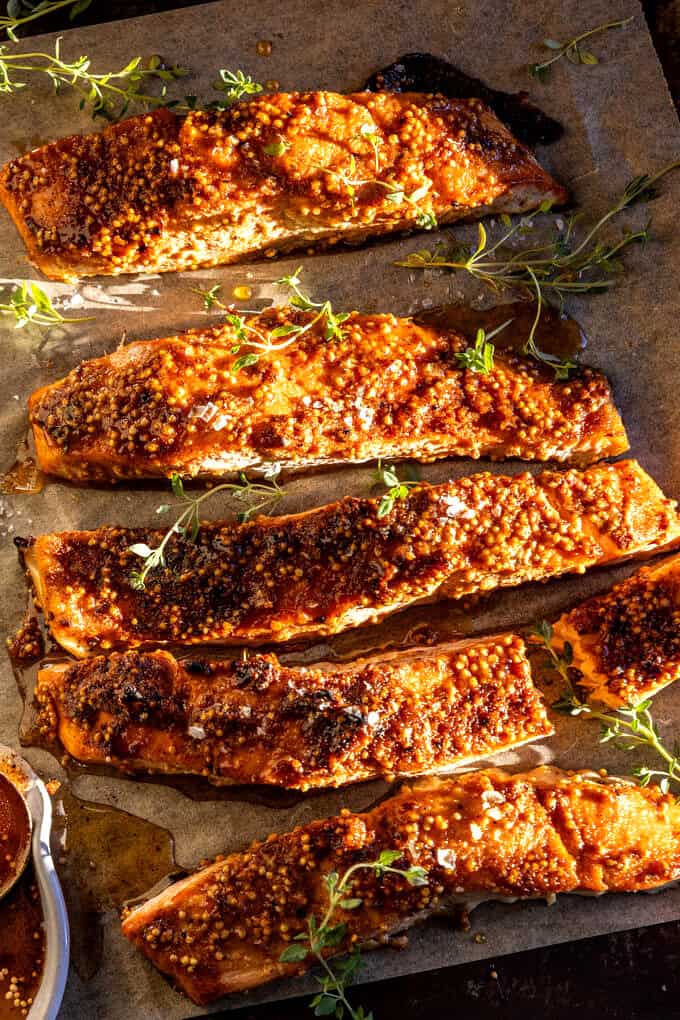 20 Minute Honey Mustard Salmon. - Half Baked Harvest