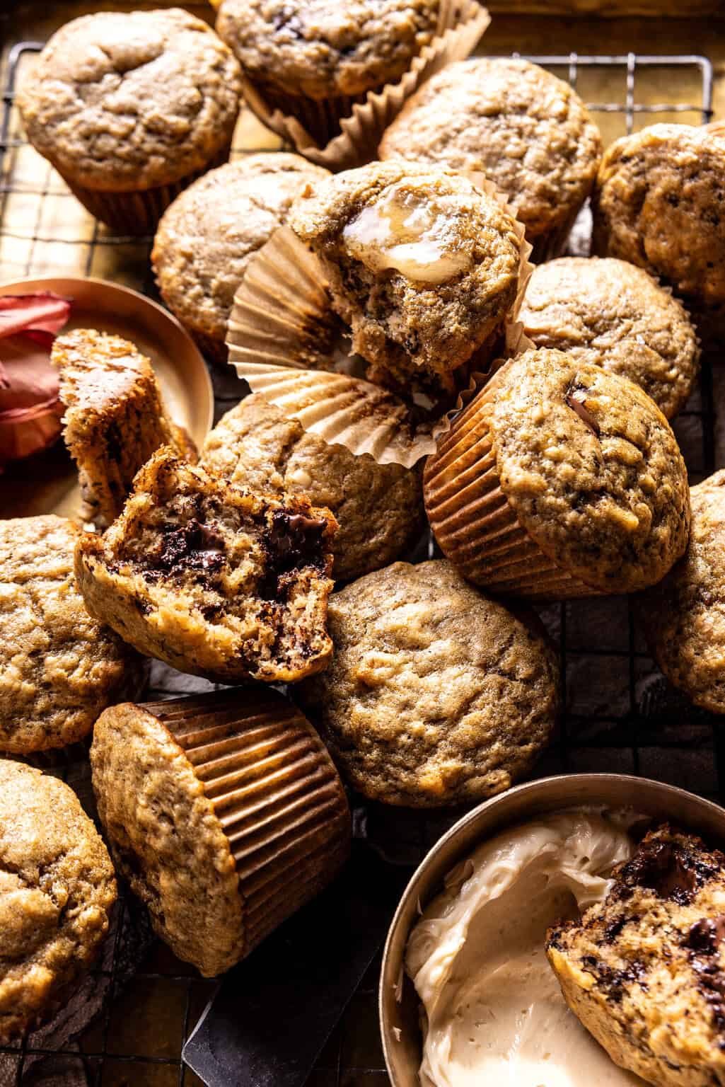 Maple Banana Nut Muffins. - Half Baked Harvest