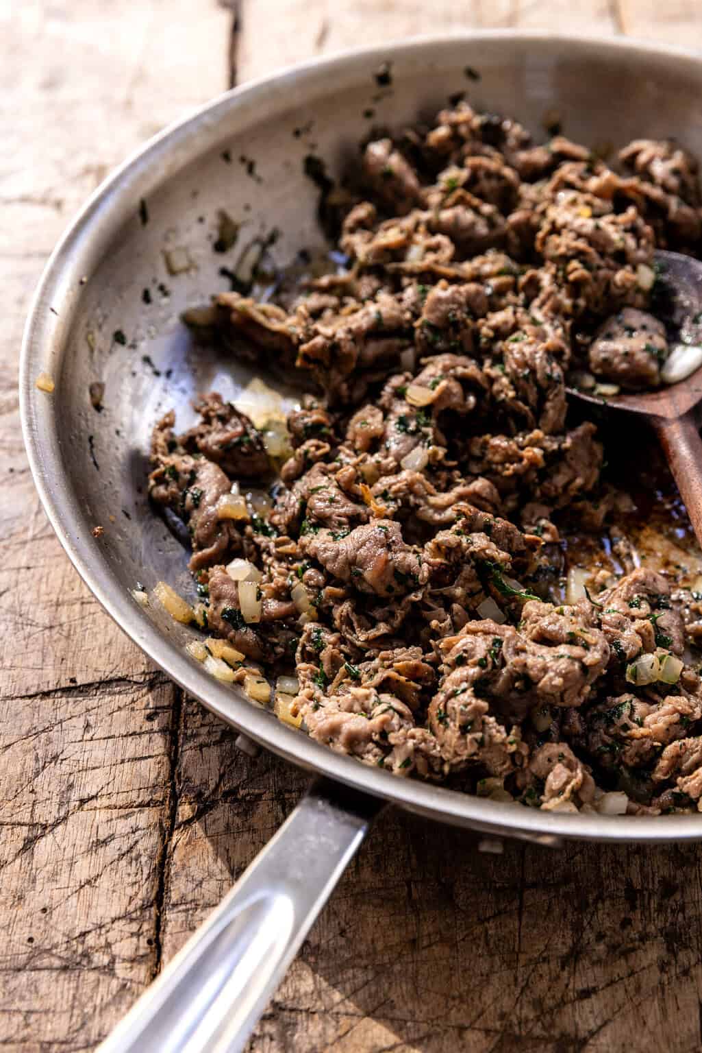 Greek Feta and Melty Gouda Cheesesteak. - Half Baked Harvest