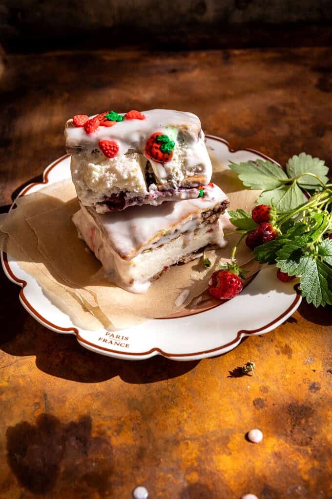 Strawberry Pop-Tart Ice Cream Sandwiches. - Half Baked Harvest
